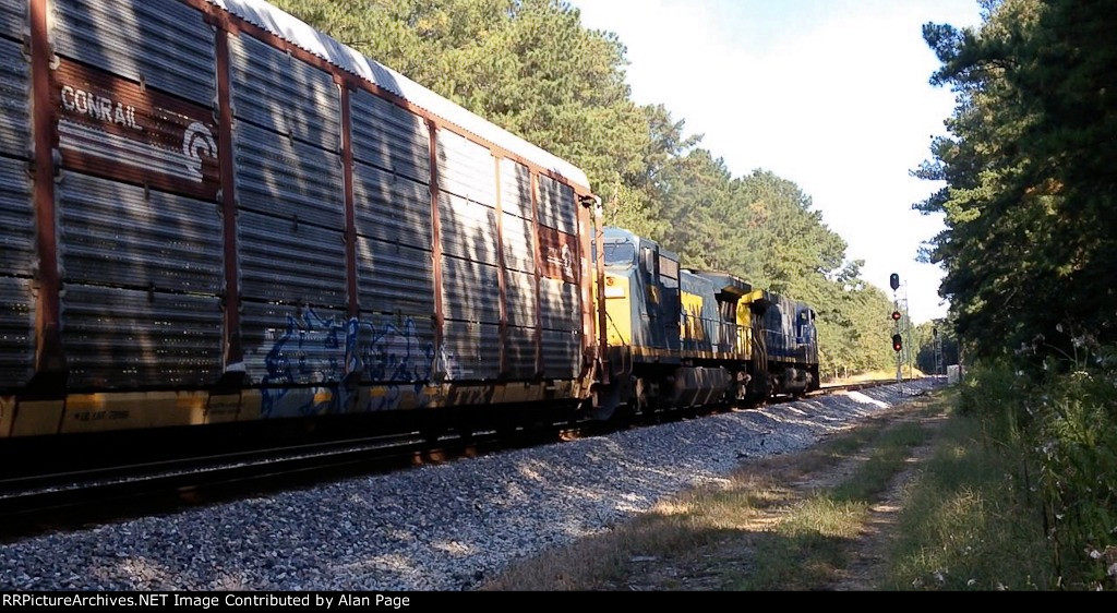 CSX C40-8W 7398 and AC44CW 451
